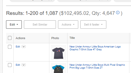How to check for item level errors on eBay directly